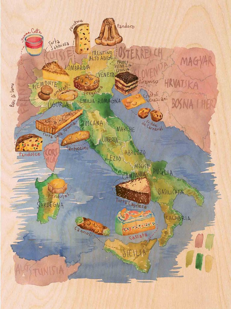 Italian Food Map - Instawood