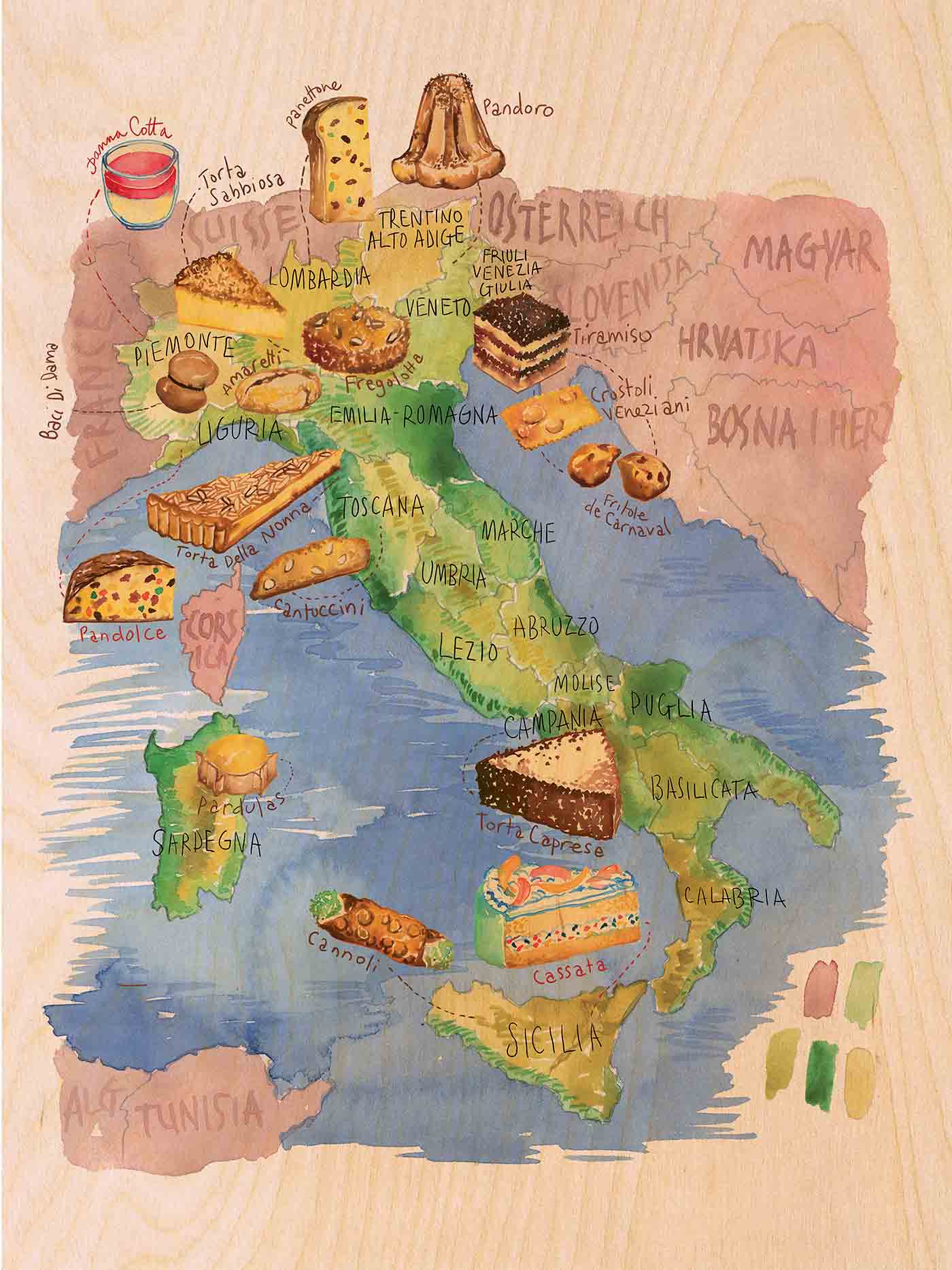 Italian Food Map - Instawood